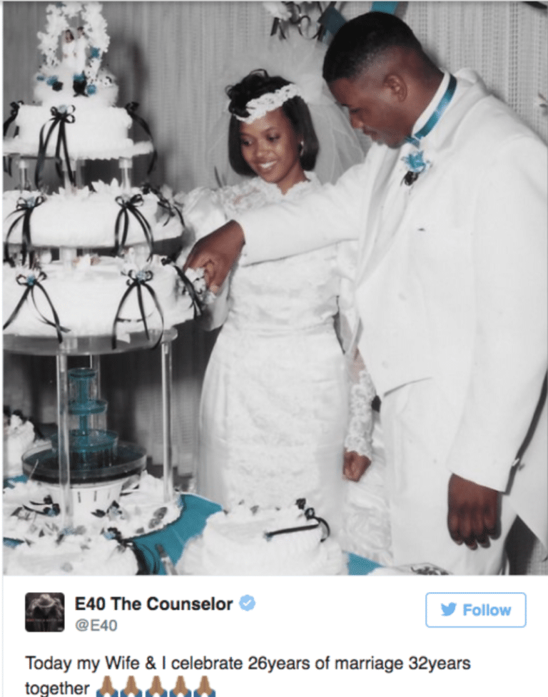 Rapper E-40 & Wife Celebrate 32 Years of Marriage: "Don't Hold Anything ...