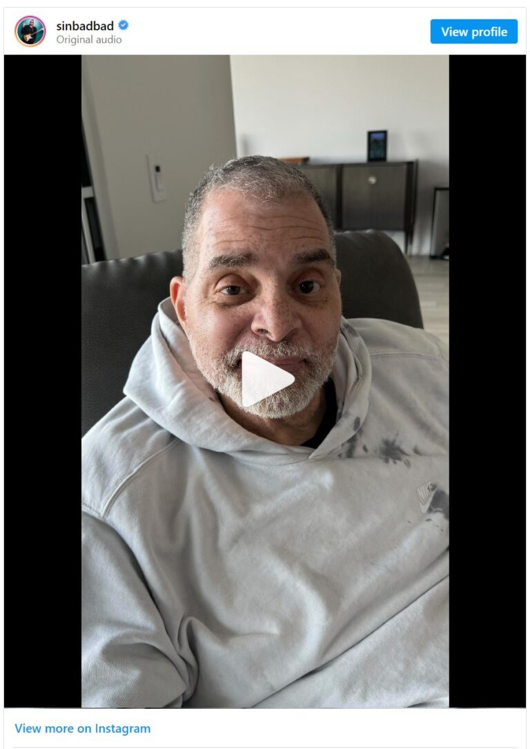 Legendary Comedian Sinbad Makes First Appearance After Stroke ...