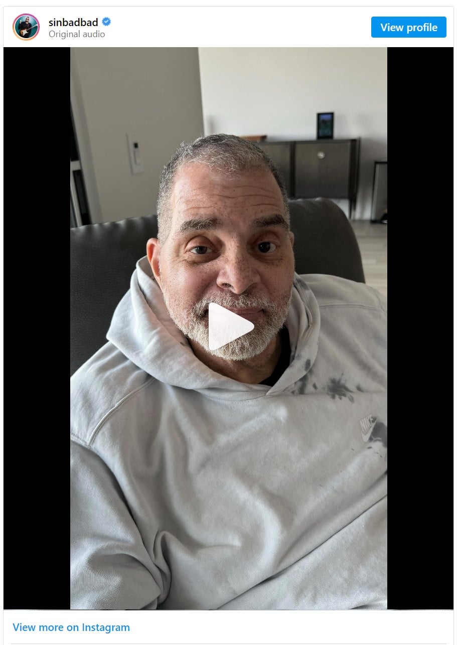 Legendary Comedian Sinbad Makes First Appearance After Stroke ...